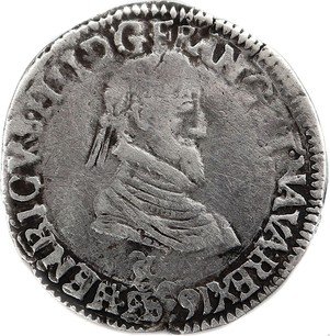 French Silver 1/4 Franc "Henri IV. Aix" 1603-1605 | coinscatalog.NET