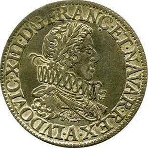 French Silver 1/4 Franc "Louis XIII" 1611-1626 | coinscatalog.NET