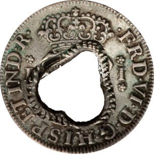 French Silver 1 Bit "Countermarked Coinage" 1770-1772 KM# 17 ...