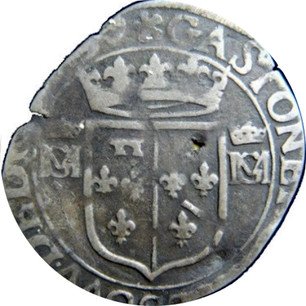 French Silver 1 Douzain "Gaston and Mary Posthumous" 1629 ...
