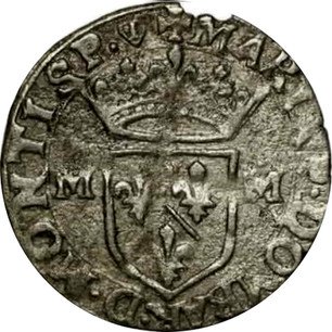French 1 Douzain "Mary" 1613-1620 | coinscatalog.NET