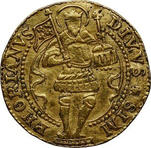 French Gold 1 Ducat "Church chapter of Trevoux" 1670 | coinscatalog.NET