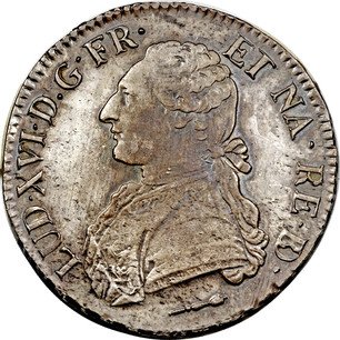 French Silver 1 ECU "Louis XVI" 1775-1791 | coinscatalog.NET