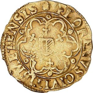 French Gold 1 Florin "City of Metz" 1563-1631 KM# 12 | coinscatalog.NET