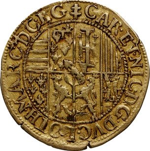 French Gold 1 Florin (Guilder) "Charles IV and Nicole of Lorraine" 1624 ...