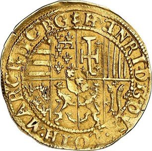 French Gold 1 Florin (Guldenthaler) "Henry II. Duchy of Lorraine" 1608 ...