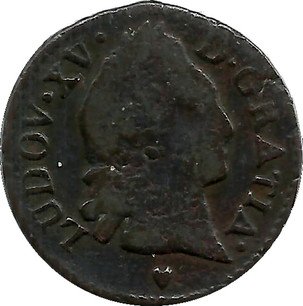 French Copper 1 Liard "Aix - Louis XV" 1767-1772 | coinscatalog.NET