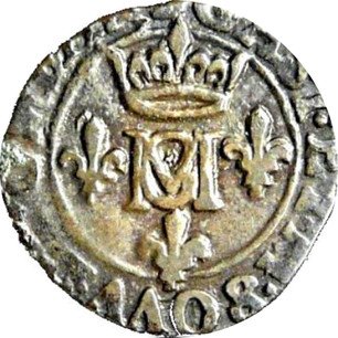 French 1 Liard "Gaston and Mary Posthumous" 1628-1629 | coinscatalog.NET