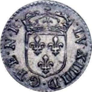 French Billon 1 Liard "Louis XIV" 1655 | coinscatalog.NET