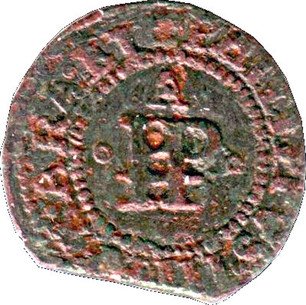 French Copper 1 Menut "Philip III" 1611 | coinscatalog.NET
