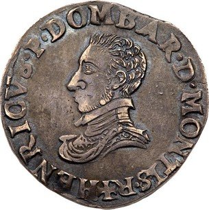 French Silver 1 Teston "Henry II 1st Type" 1603 | coinscatalog.NET