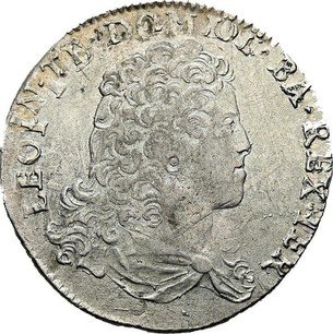 French Silver 1 Teston "Leopold I. Lorraine" 1705 KM# 94 | coinscatalog.NET