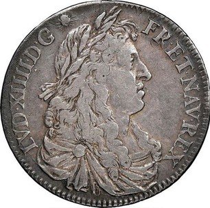 French Silver 15 Sols "French Colonies" 1670 | coinscatalog.NET