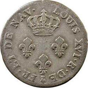 French 3 Sols "Louis XVI" 1779-1780 KM# 1 | coinscatalog.NET