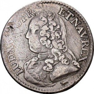 French Silver 30 Sols (1/4 ECU) "Louis XV" 1731 | coinscatalog.NET