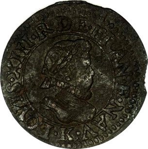 French Copper Denier Tournois "Louis XIII Bordeaux. 1st Type" 1610-1620 ...