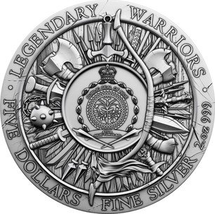 Niuean 2 Oz Silver Five Dollars "Charles III Eric Bloodaxe" 2023 ...