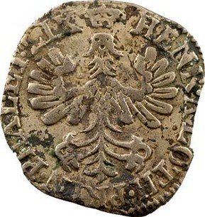 French Groschen "Henriette of Lorraine 1st type" 1633-1634 ...