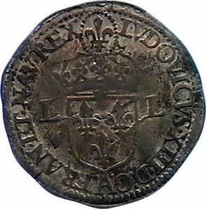 French Billon Quinzain "Louis XIII" 1641 | coinscatalog.NET