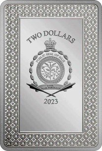 Niuean 1 Oz Silver Two Dollars "Charles III Death" 2023 | coinscatalog.NET