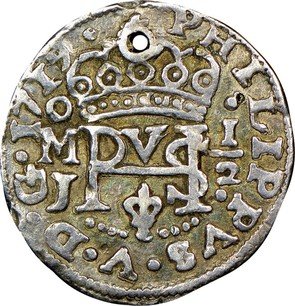 Mexican 1/20 Oz Silver 1/2 Real "Philip V" 1715-1727 KM# R24 ...