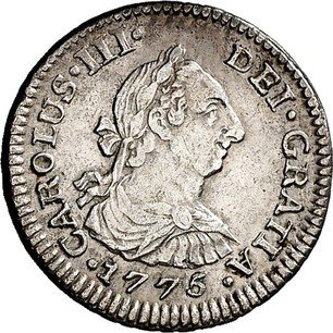 Mexican Silver 1/2 Real "Carolus III" 1772-1784 KM# 69.2 | coinscatalog.NET