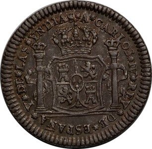 Mexican Silver 1/2 Real "Carlos IV Proclamation Coinage" 1789 KM# Q22 ...