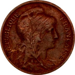 French Bronze 1 Centime "Pattern Without Essai Words" 1898 ...