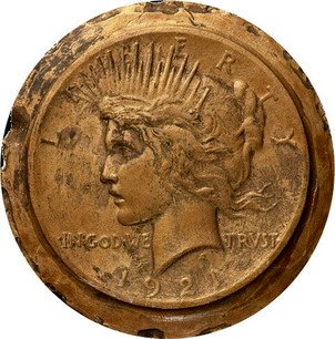 USA 1 Dollar "Peace Dollar Obverse Plaster" 1921 | coinscatalog.NET