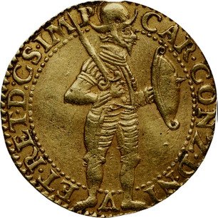 Italian Gold 1 Florin "Charles I" 1627-1637 | coinscatalog.NET