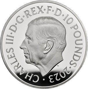 Great Britain Silver 10 Pounds "Luke Skywalker and Princess Leia." 2023 ...