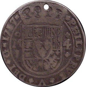 Mexican Silver 4 Reales "Philip V" 1716-1723 KM# R40 | coinscatalog.NET