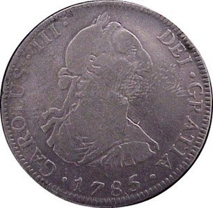 Mexican Silver 4 Reales "Carolus III" 1785-1789 KM# 97.2a ...