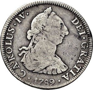 Mexican Silver 4 Reales "Charles IV" 1789-1790 KM# 98 | coinscatalog.NET