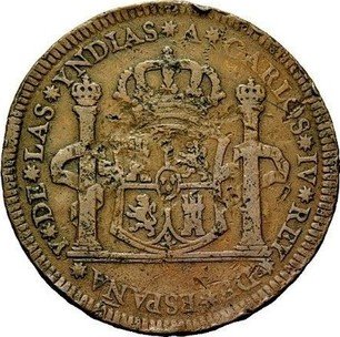Mexican 4 Reales "Carlos IV Proclamation Coinage" 1789 KM# Q27a ...