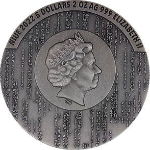 Niuean 2 Oz Silver 5 Dollars "Matrix" 2022 | coinscatalog.NET