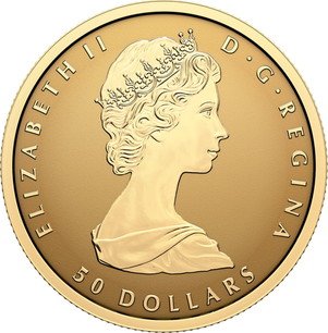 Canadian 1 Oz Gold 50 Dollars "45th Anniversary of Canada’s Gold Maple ...