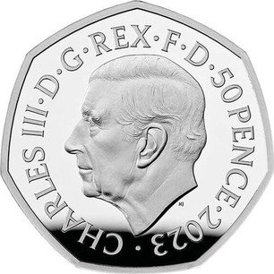 Great Britain Silver 50 Pence "Luke Skywalker and Princess Leia." 2023 ...