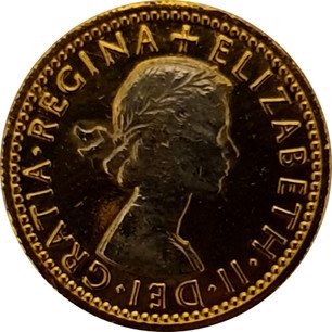 Great Britain Gold plated Copper-Nickel Six Pence "Elizabeth II (1st ...