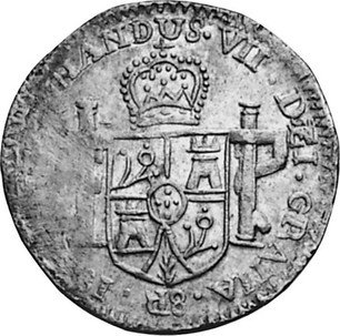 Mexican Silver 8 Reales "Ferdinand VII. Zacatecas" 1810-1811 KM# 189 | coinscatalog.NET