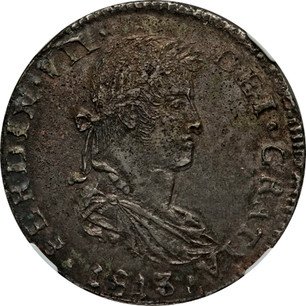 Mexican Silver 8 Reales "Ferdinand VII. Guadalajara" 1812-1822 KM# 111.3 | coinscatalog.NET