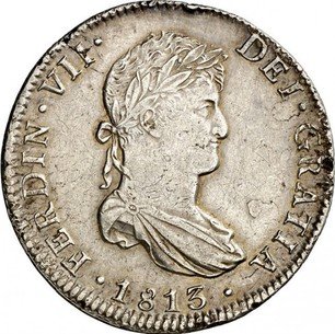 Mexican Silver 8 Reales "Ferdinand VII" 1811-1821 KM# 111 | coinscatalog.NET