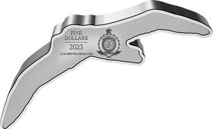 Niuean 2 Oz Silver Five Dollars "Wandering Albatross" 2023 ...