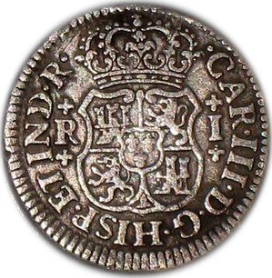 Real Mexicano de Plata 1/10 Oz "Carolus III" 1760-1771 KM# 77 ...