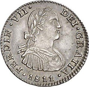 Mexican Silver Real "Ferdinand VII" 1809-1814 KM# 82 | coinscatalog.NET