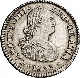 Mexican Silver Real "Charles IV" 1792-1808 KM# 81 | coinscatalog.NET