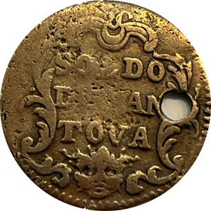 Italian Soldo "Ferdinando Carlo Gonzaga" 1703-1706 | coinscatalog.NET
