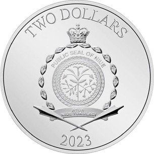 Niuean 1 Oz Silver Two Dollars "Elsa. Frozen" 2023 | coinscatalog.NET