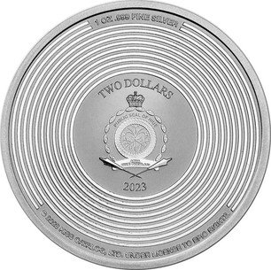 Niuean 1 Oz Silver Two Dollars "Kiss 50th Anniversary" 2023 ...