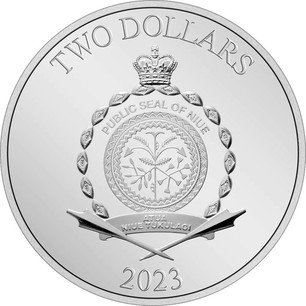 Dos Dólares de Plata Niuean de 1 Oz "The Riddler Villain" 2023 ...